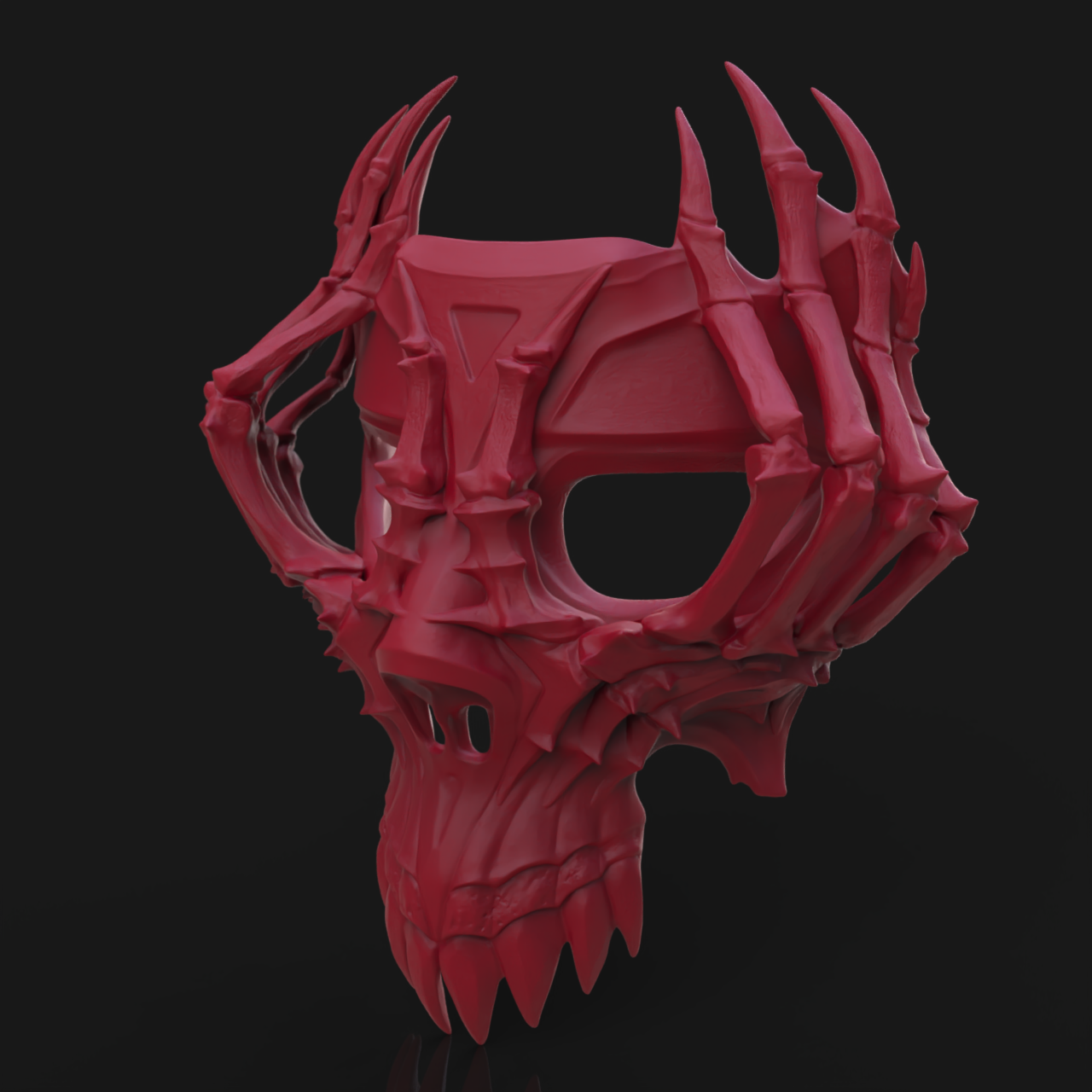 Archivo STL Máscara de calavera 🗿 (OBJ)・Modelo de impresora 3D para ...