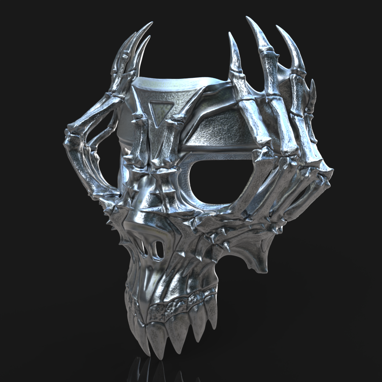 Archivo STL Máscara de calavera 🗿 (OBJ)・Modelo de impresora 3D para ...