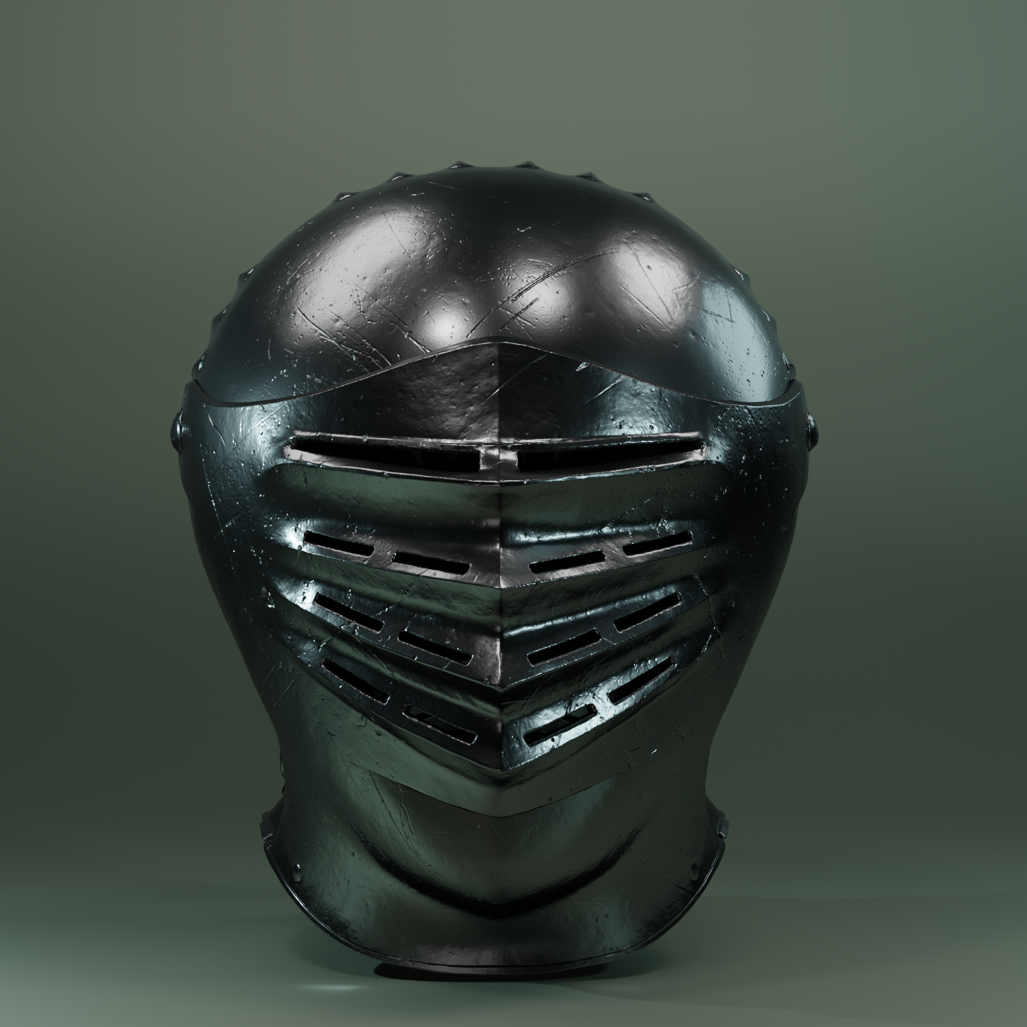 🪖 Medieval Helmet VI・ STL File for ・Cults