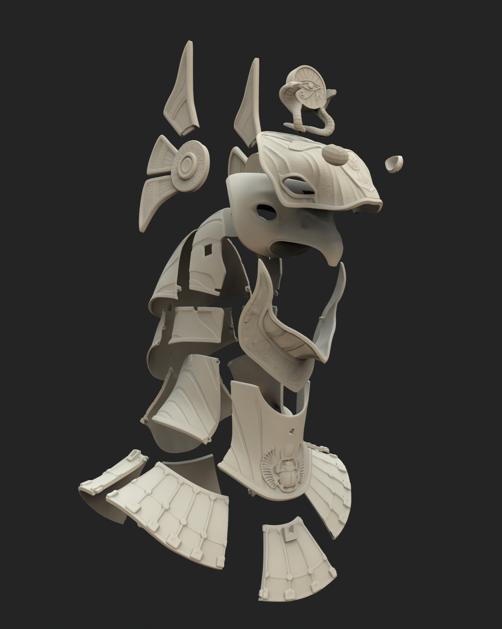 STL file Horus helmet v2 🪖 ・3D print model to download・Cults