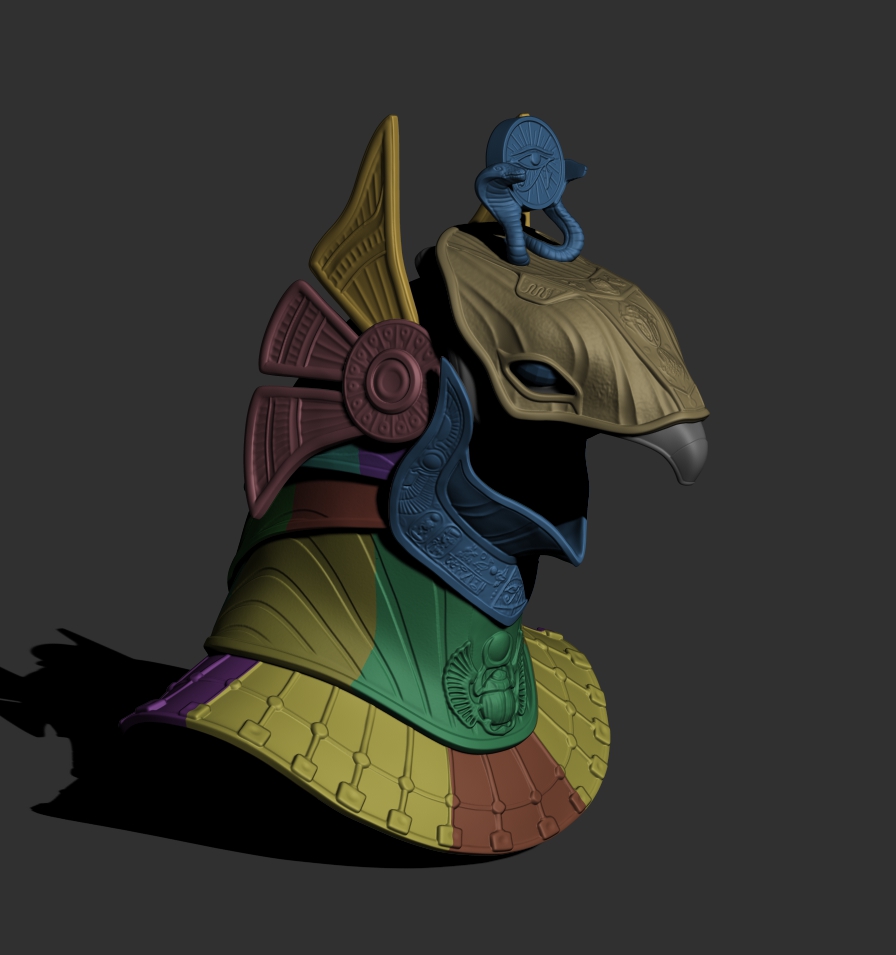 STL file Horus helmet v2 🪖・3D print model to download・Cults