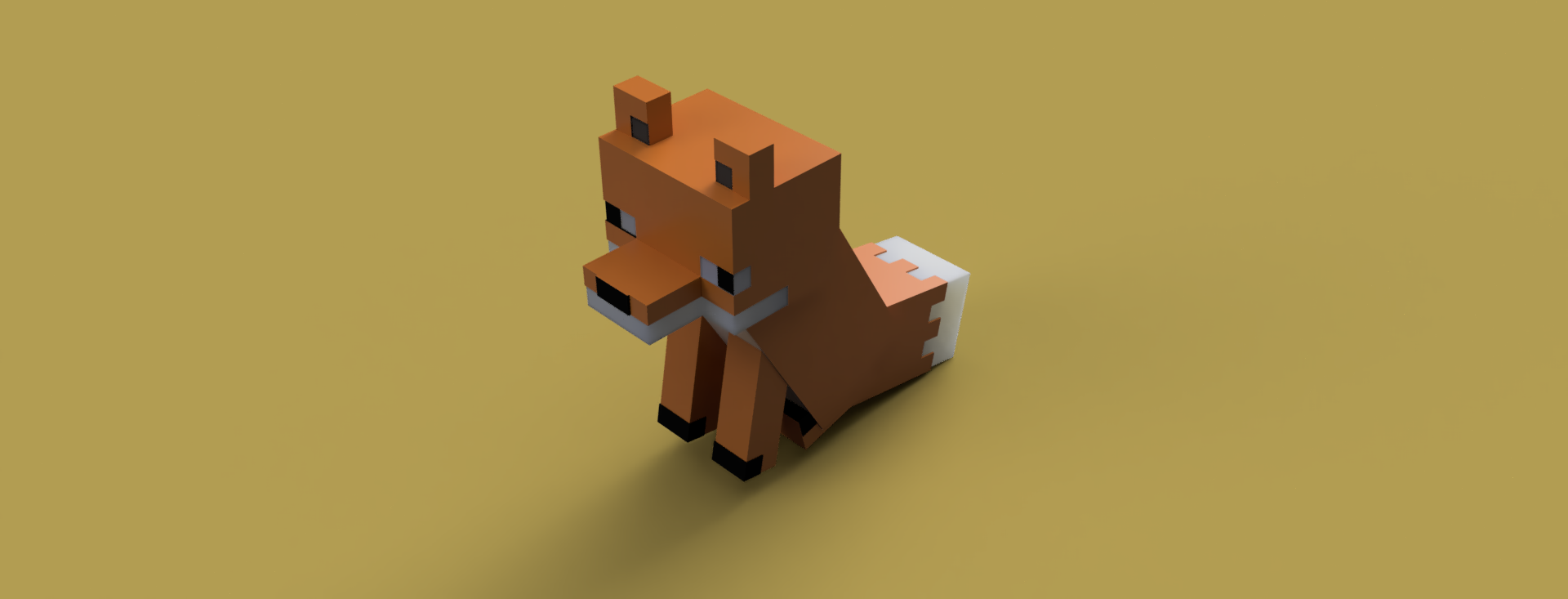 STL file Minecraft Fox Standing, Sitting, Sleeping (Keychain) 🦊・3D ...