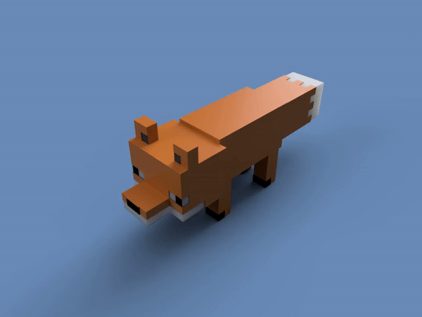 STL file Minecraft Fox Standing, Sitting, Sleeping (Keychain) 🦊・3D ...