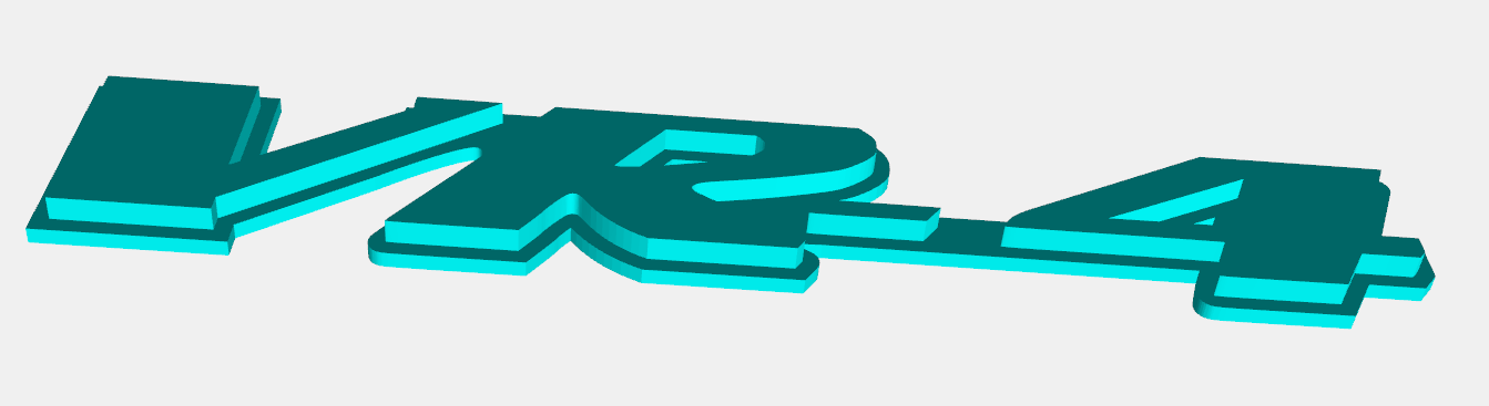 👽 MITSUBISHI GALANT VR-4 EMBLEM・ STL File for 3D printing・Cults