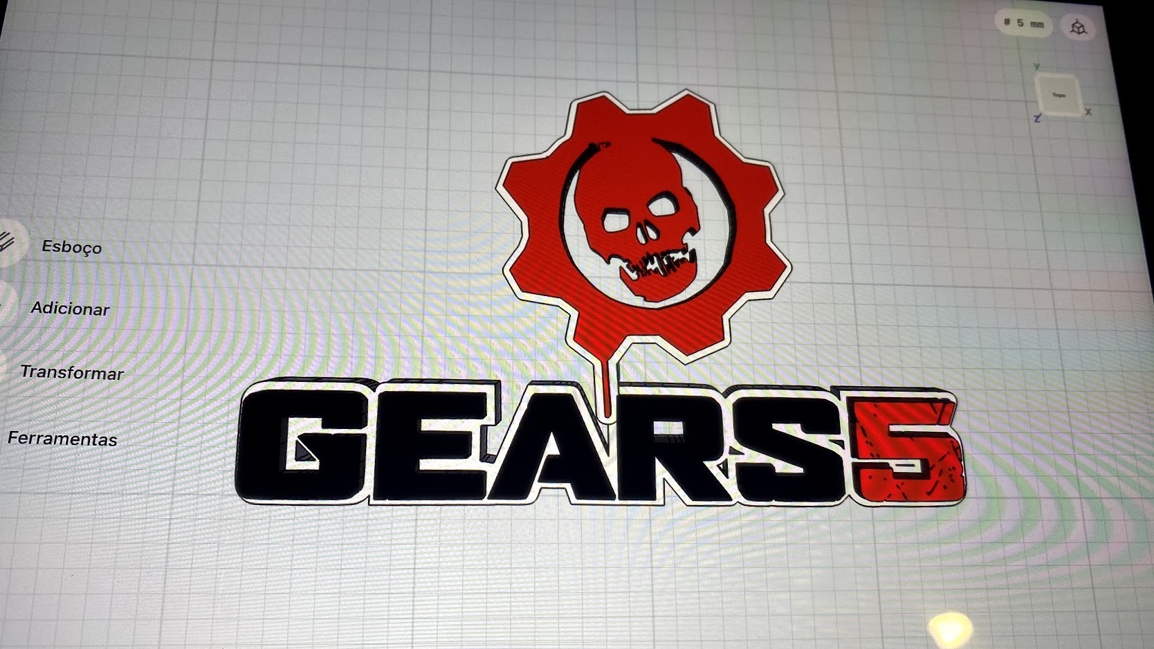 Archivo STL logo de gears 5 🎮 ・Modelo imprimible en 3D para descargar・Cults