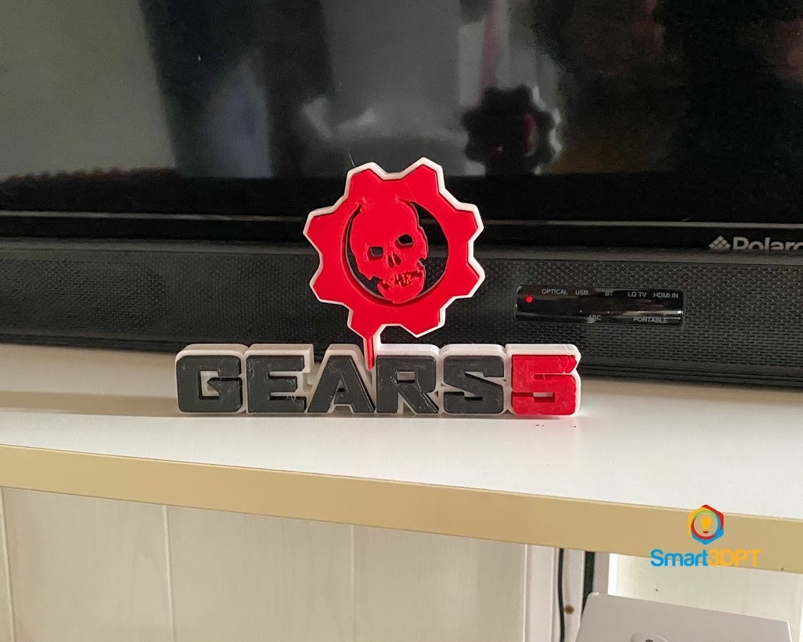 Archivo STL logo de gears 5 🎮 ・Modelo imprimible en 3D para descargar・Cults