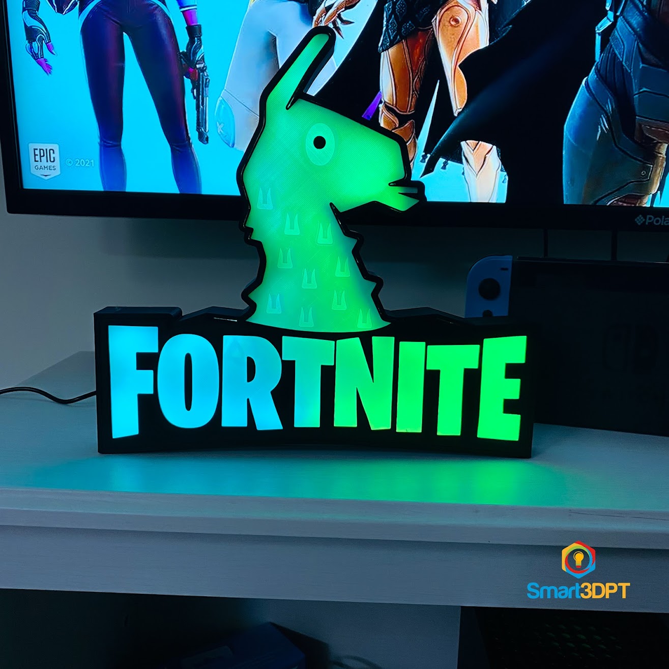 STL-Datei Fortnite leds logo 🎮 ・Vorlage für 3D-Druck zum herunterladen ...