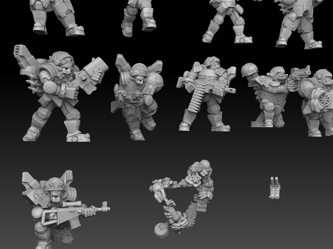 STL file Ork Astroknight Megapack 🪖 ・3D printer model to download・Cults