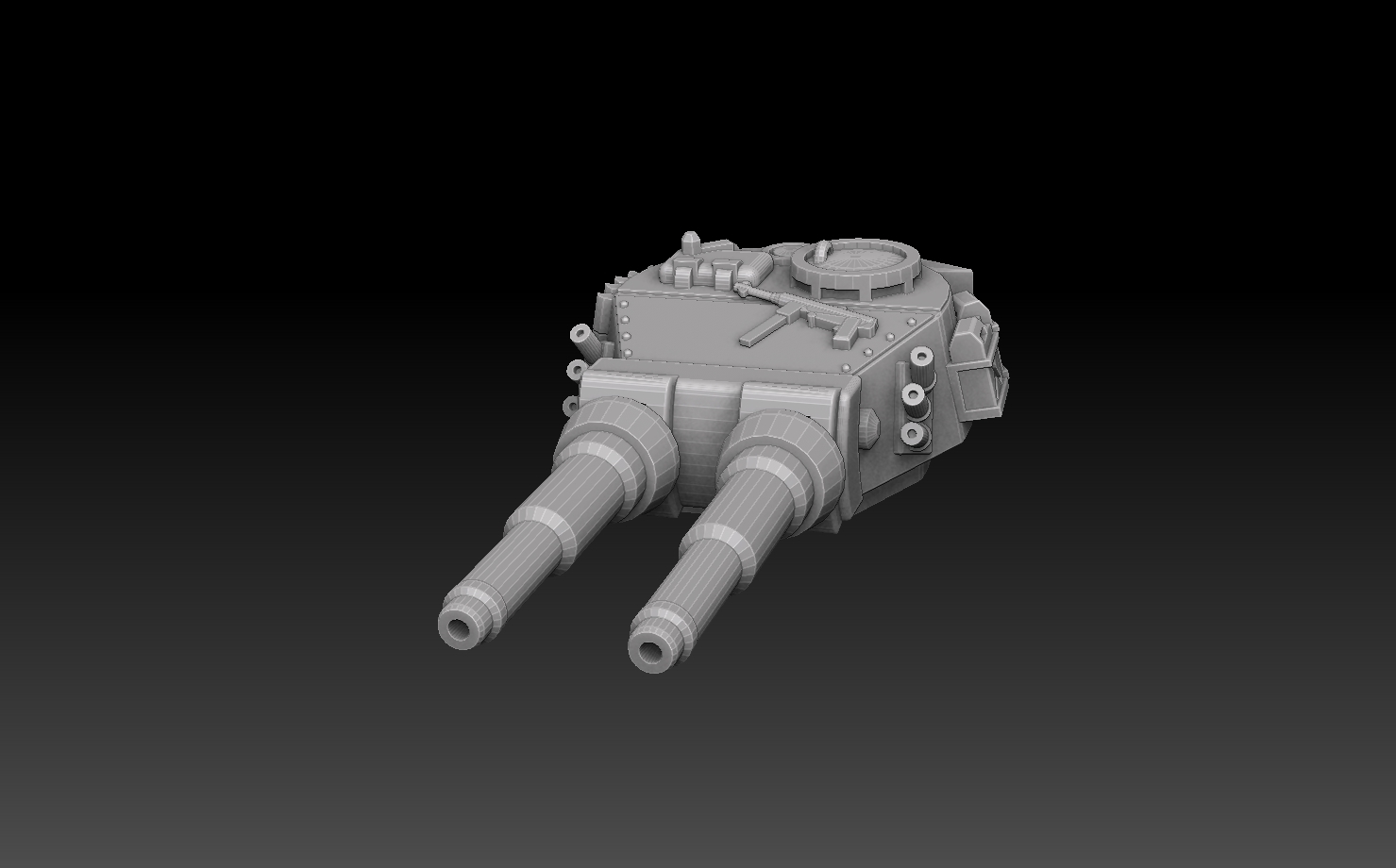 STL file Double Barrelled Tiger Tank Turrets 🐅 ・Template to download ...