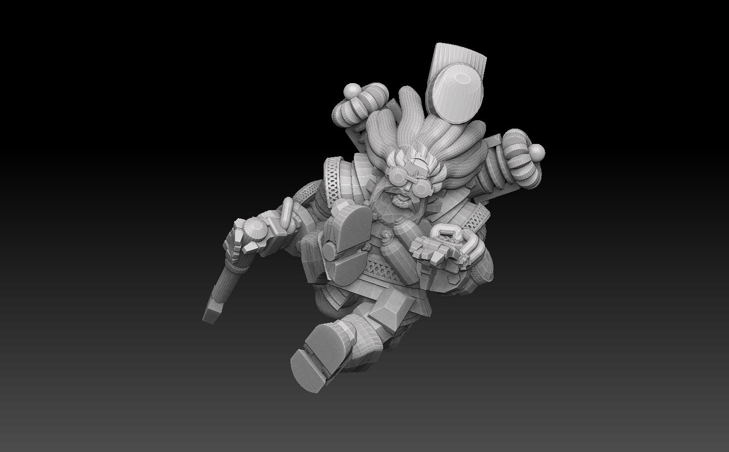 🚀 Rocket Knarr Dwarf Crew・ STL File for ・Cults