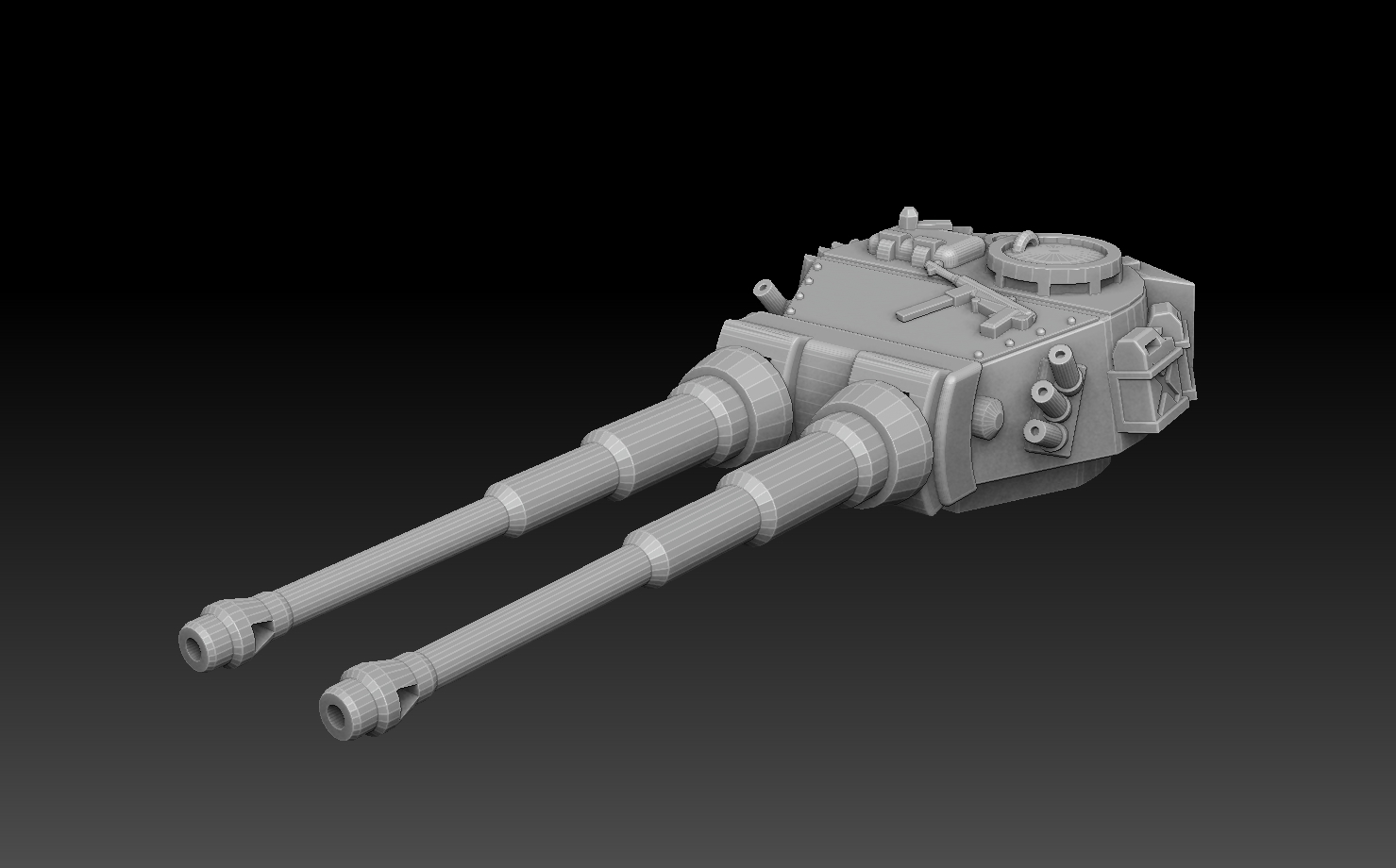 STL file Double Barrelled Tiger Tank Turrets 🐅 ・Template to download ...