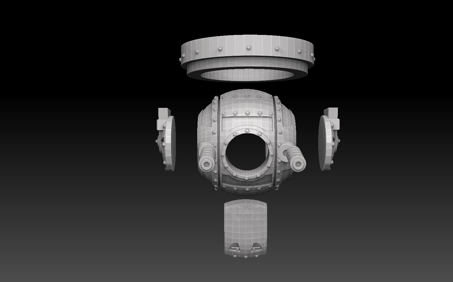 Ball Turret・ 3D File for ・Cults