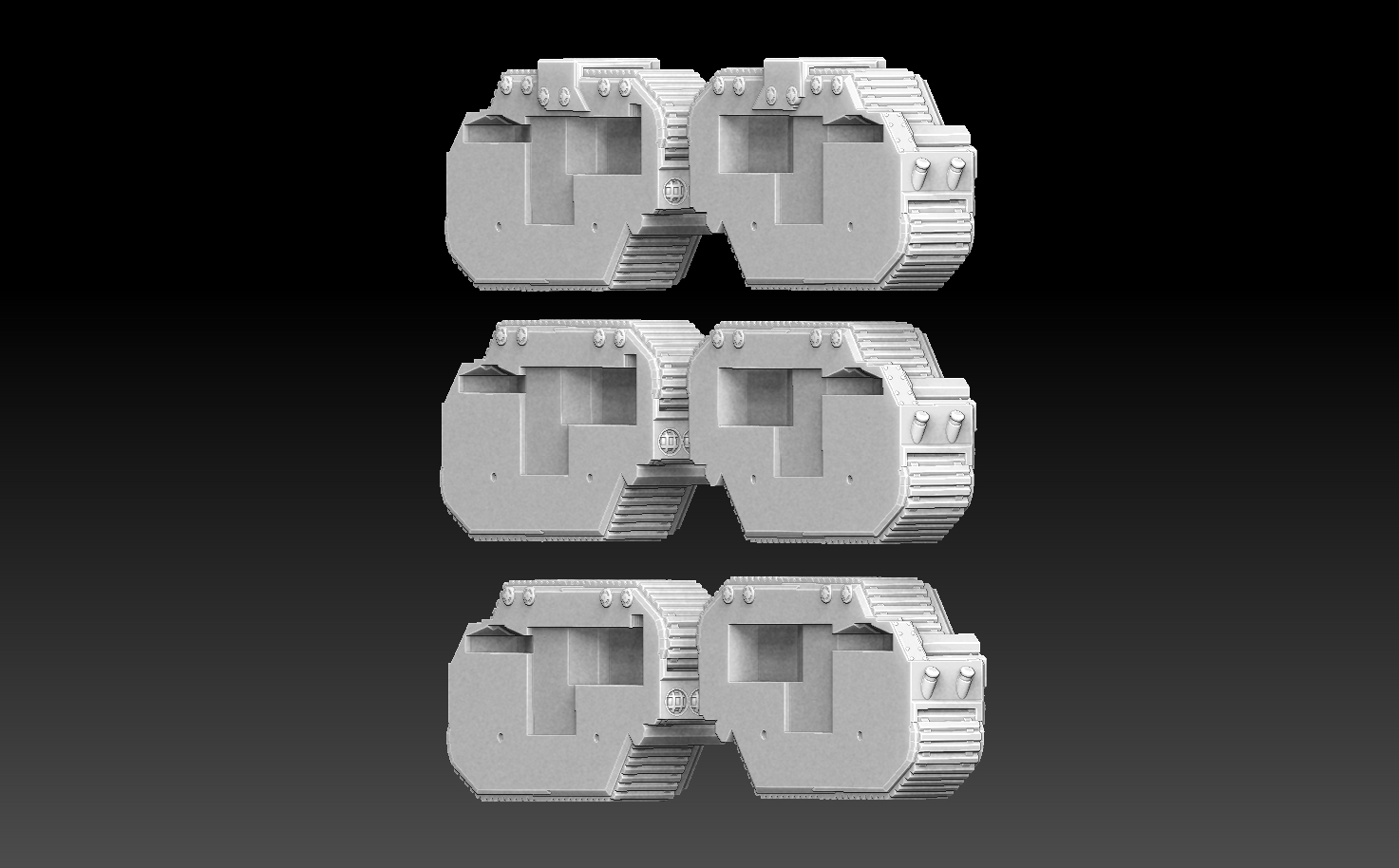 🪖 Rhomboid Tank Tracks・ 3D File for ・Cults