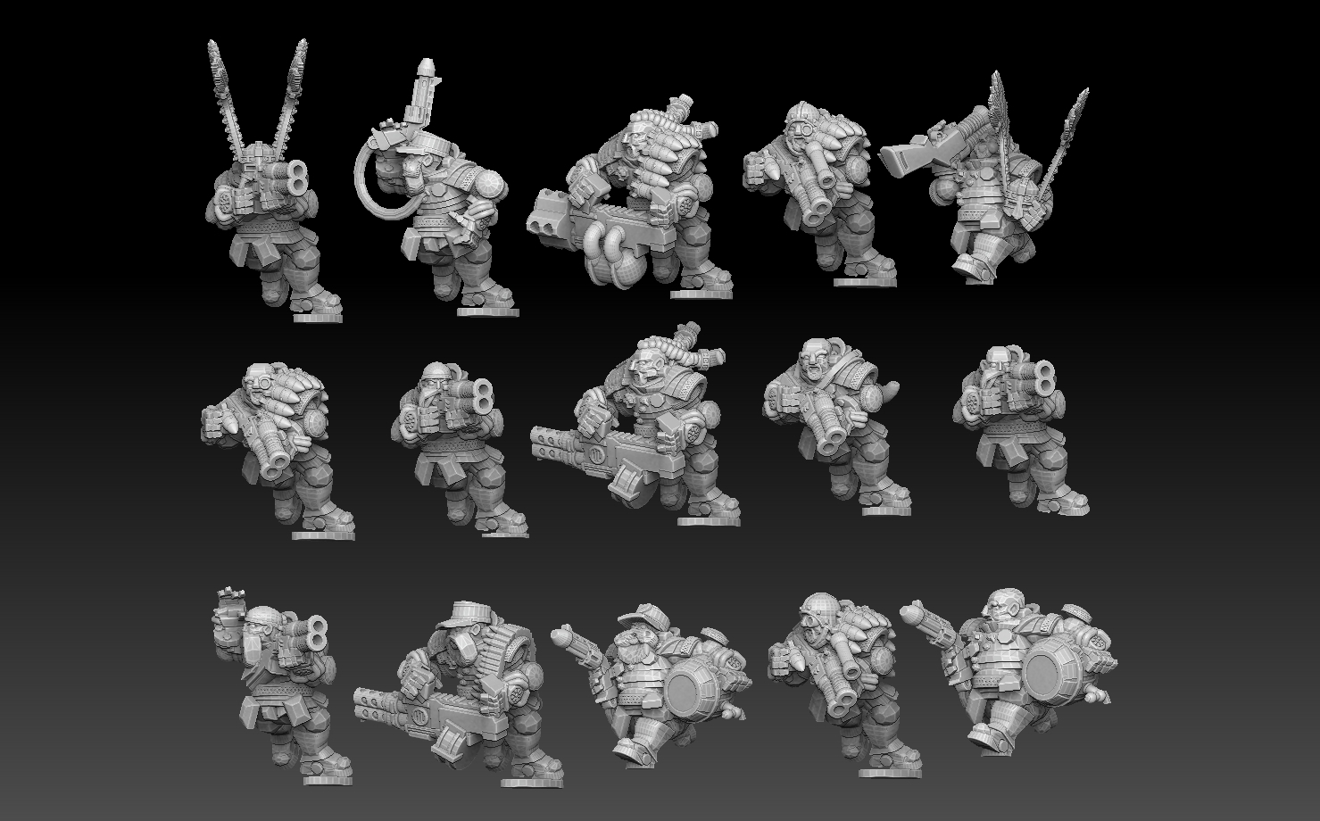 🛰 Space Dwarf Stormers・ 3d File For ・cults