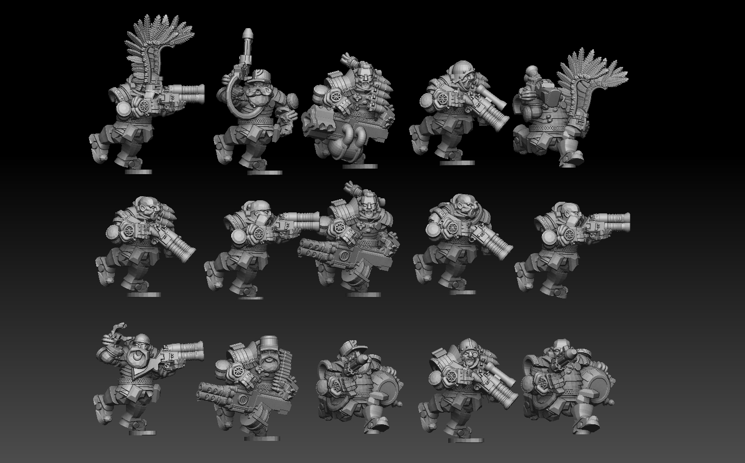 🛰 Space Dwarf Stormers・ 3d File For ・cults