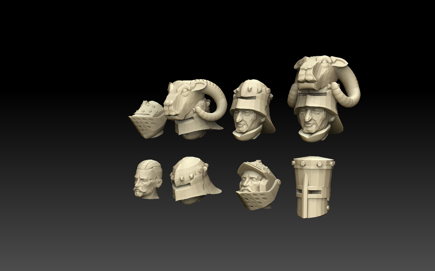 3D file Ram Knights Megapack 🐏 ・3D printing model to download・Cults