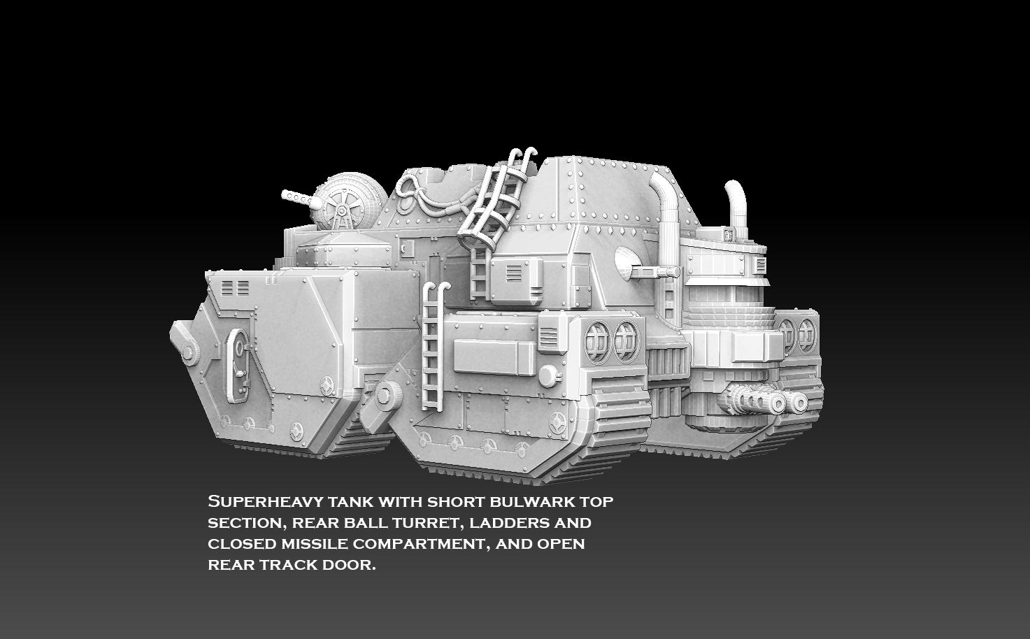 🪖 Modular Superheavy Tank・ 3D File for 3D printing・Cults