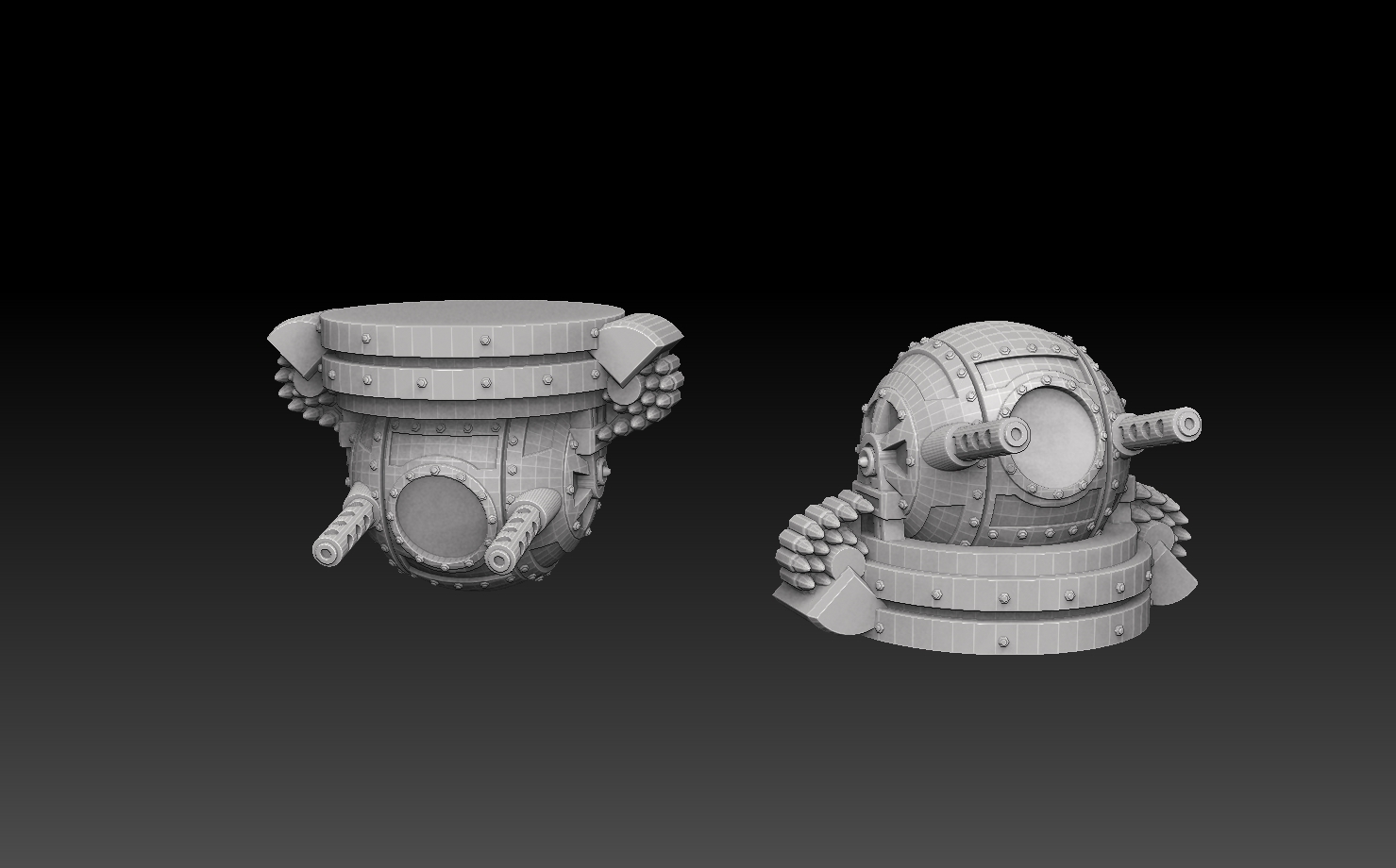 Ball Turret・ 3D File for ・Cults