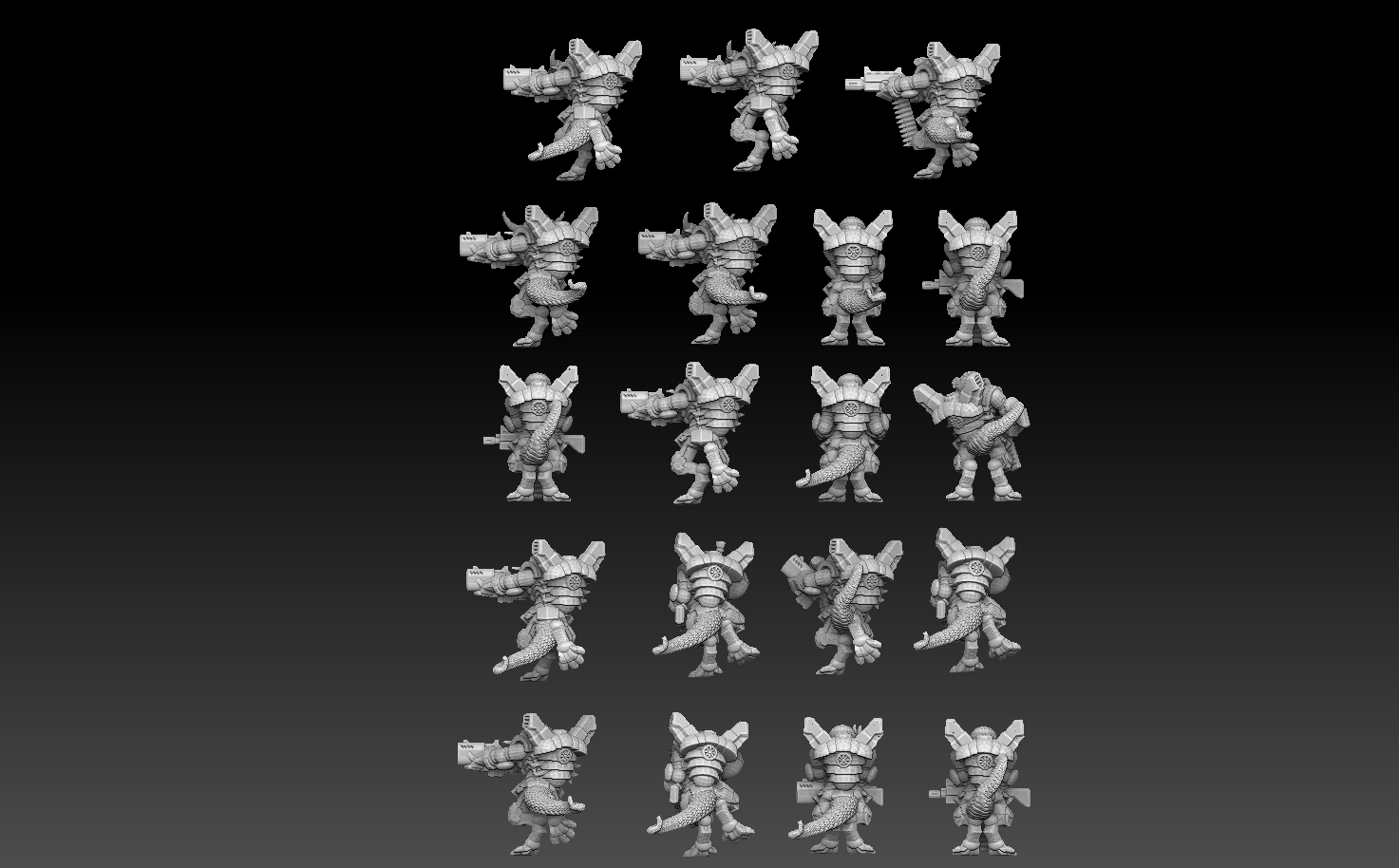 🛰 Space Lizards Megapack・ 3D File for ・Cults