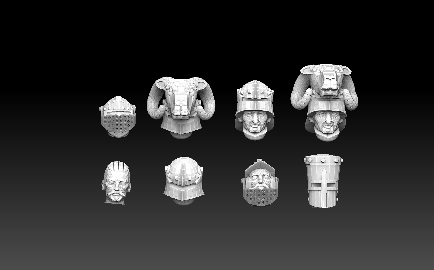 3D file Ram Knights Megapack 🐏 ・3D printing model to download・Cults