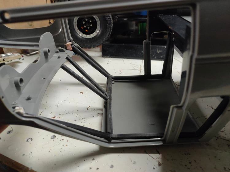 🚕 rc4wd Xtra cab internal rollcage (w+ w/o lightbar mounts)・ STL File ...