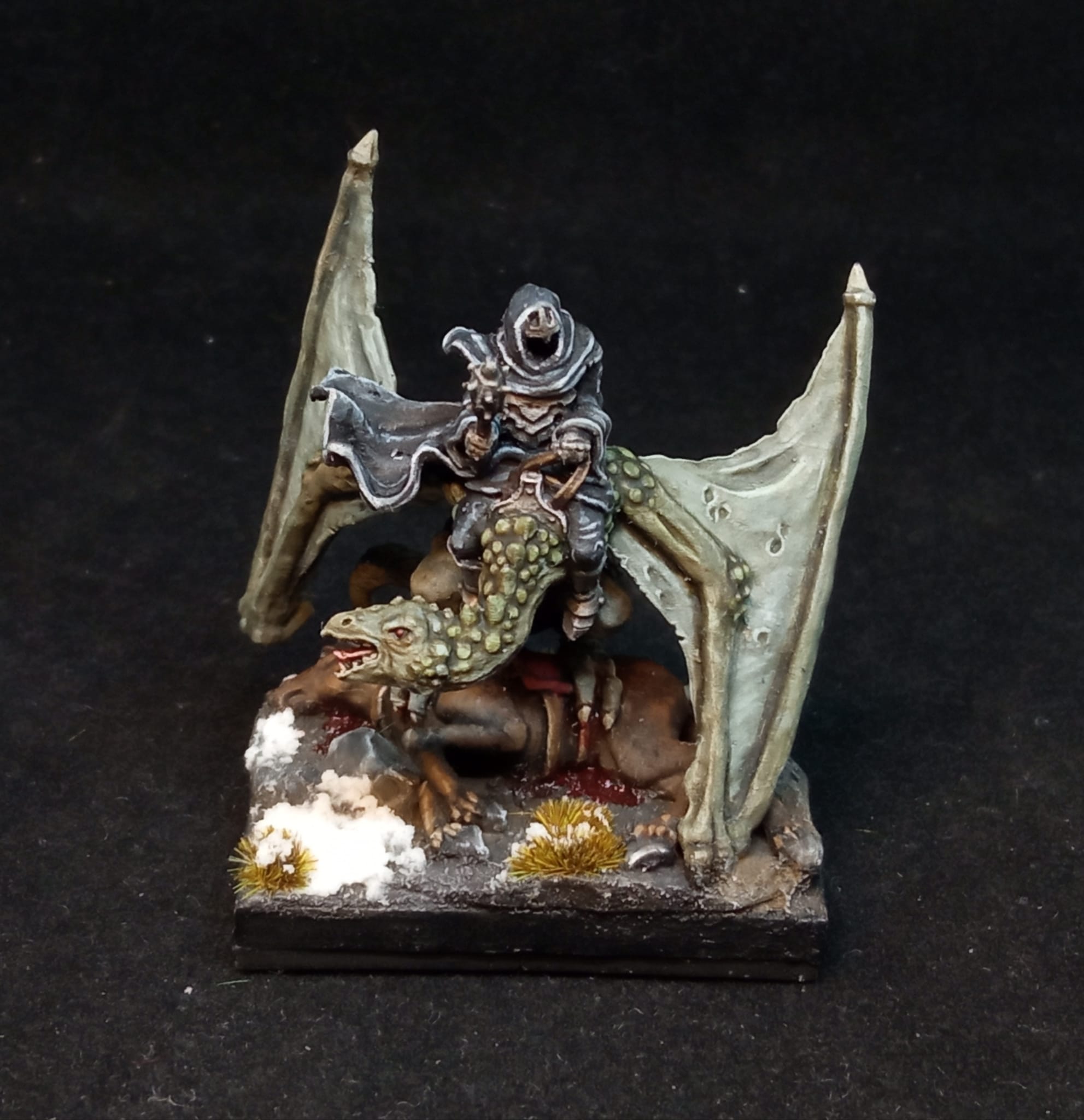 STL file Black Wraith King (Witcher) on winged beast 🤴 ・3D printing ...