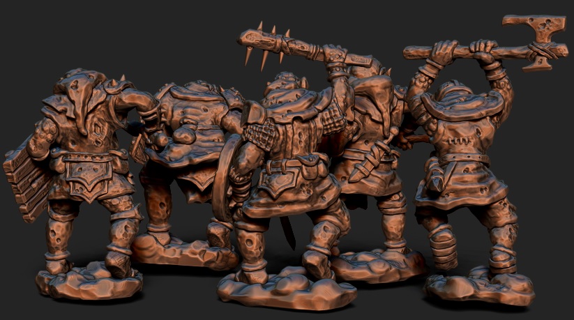 👺 Orc Warband・ STL File for ・Cults