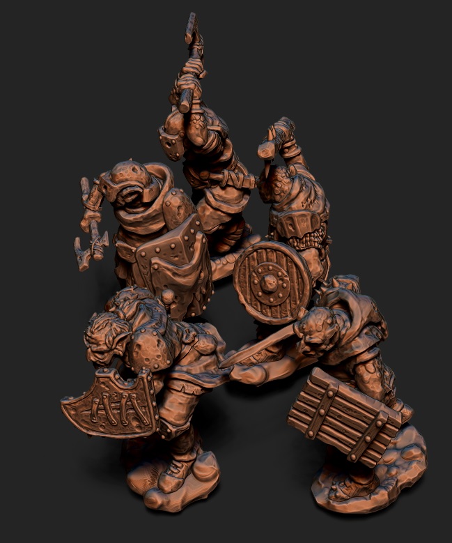 👺 Orc Warband・ STL File for ・Cults