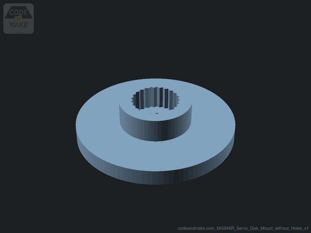 💪 Tower Pro MG946R (55g) Servo Arm Disk Horn Round Mount (20mm)・Free ...