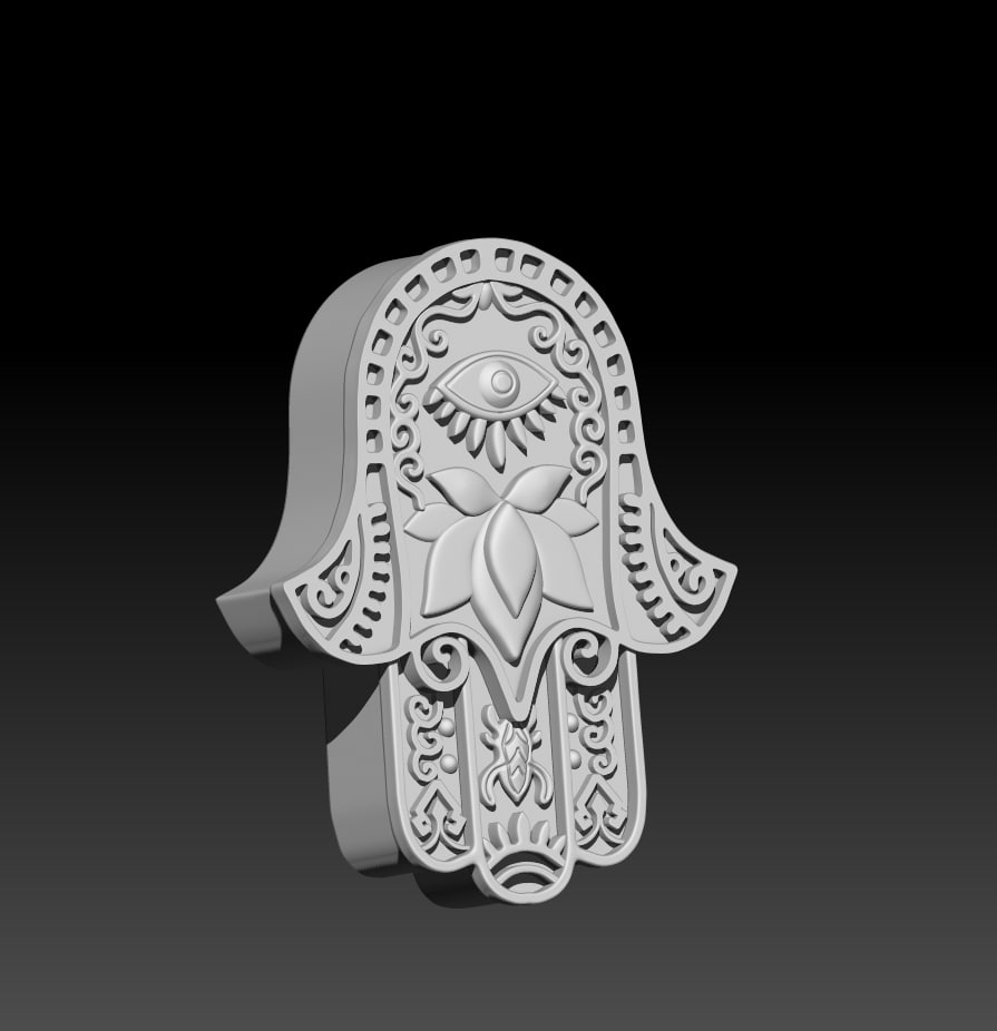 3D file HAMSA3 🪬・3D printing model to download・Cults