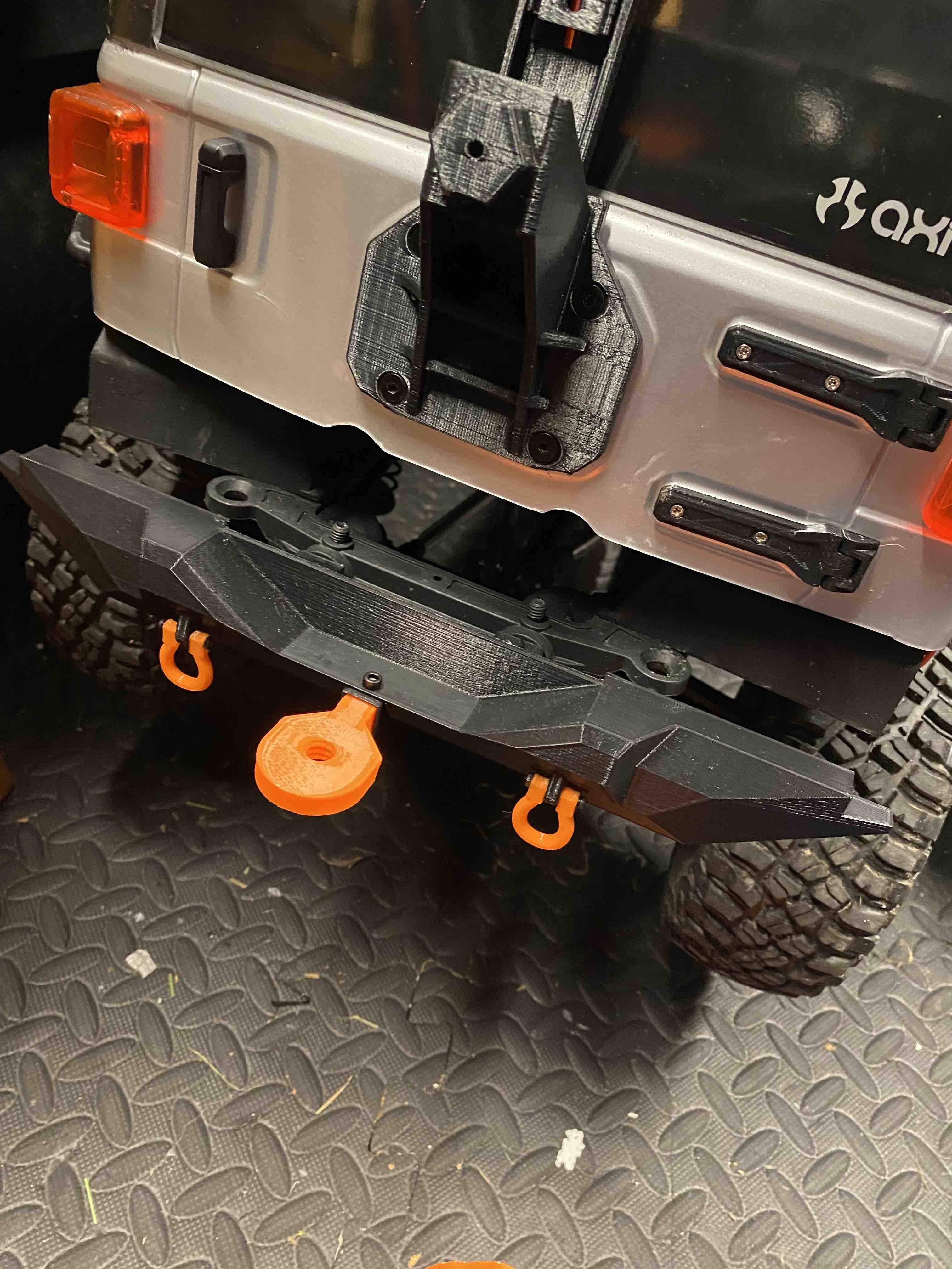 STL file SCX6 rear bumper with hitch 👽 ・3D printing idea to download・Cults