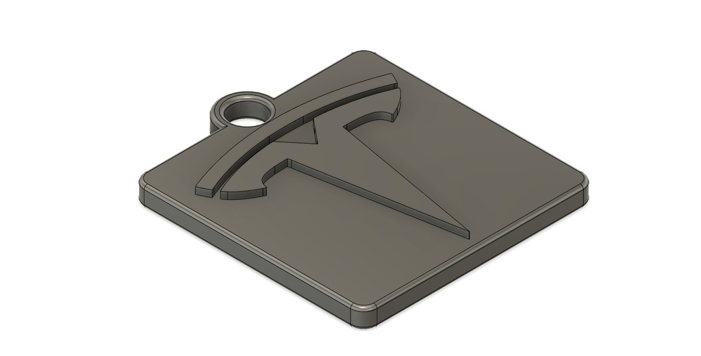 Free 3D file Keychain Tesla 🗝️・3D printing idea to download・Cults