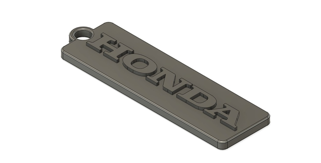 Free 3D file Keychain Honda (2) 🗝️・3D printer design to download・Cults