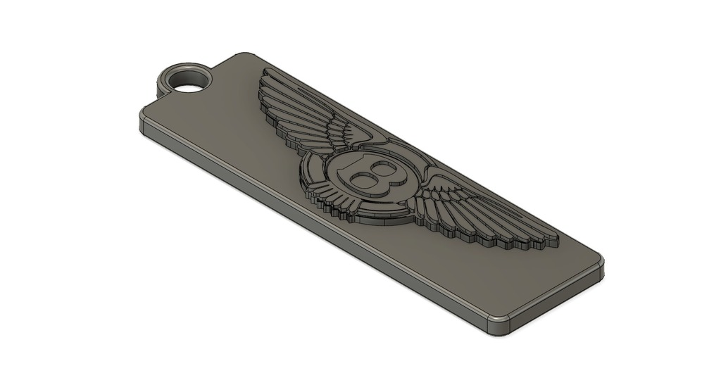 Free 3D file Keychain Bentley 🗝️ ・3D print object to download・Cults