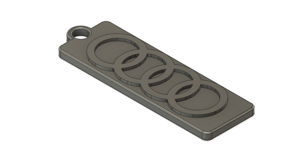 Free 3D file Keychain Audi 🗝️ ・3D printer model to download・Cults
