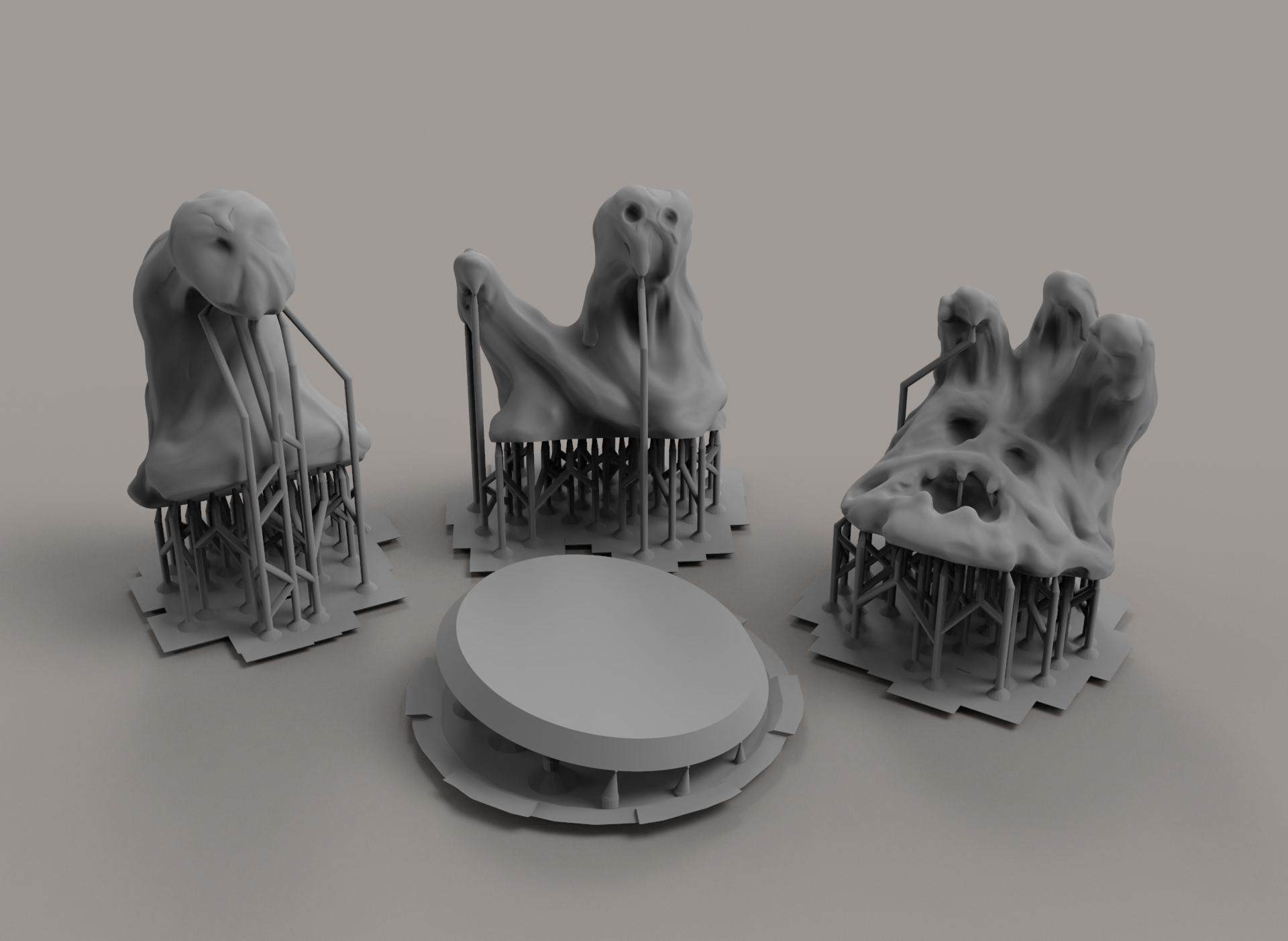 STL file Slime monsters 🎲 ・3D printing idea to download・Cults