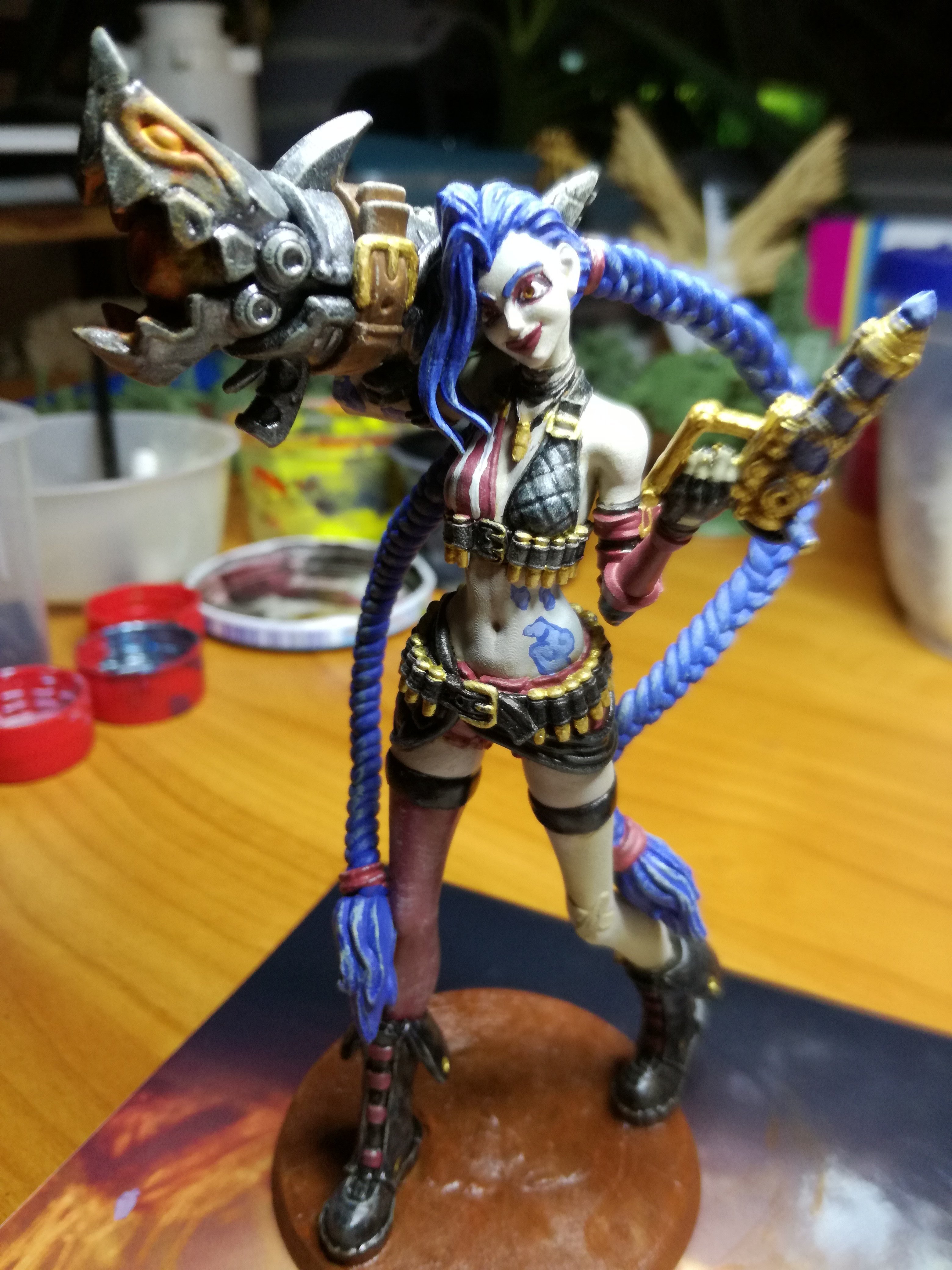 3D printed Jinx - League of Legends - 25cm Fanart Model・Cults