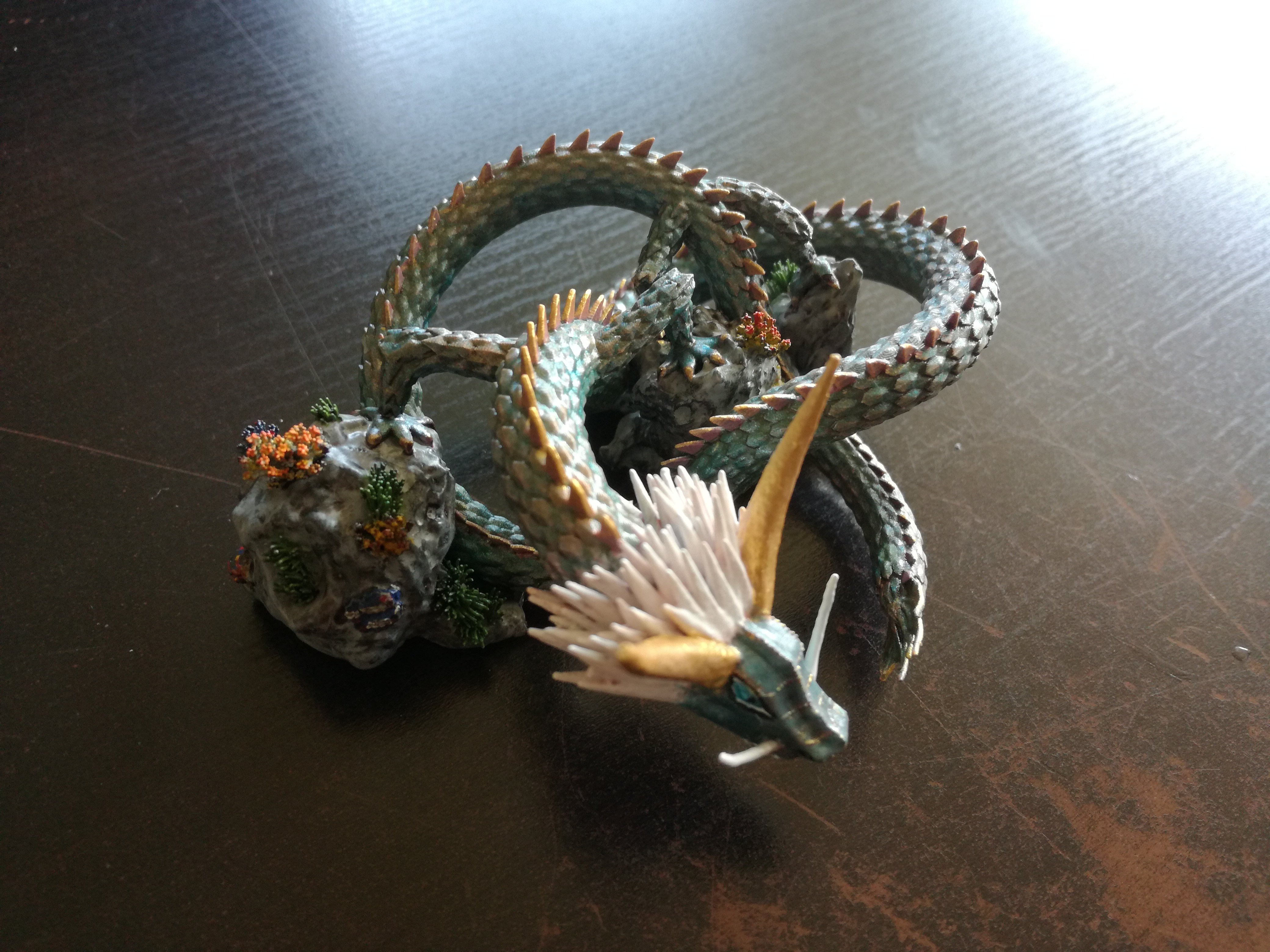 3D printed Torus Knot Dragon Remix・Cults