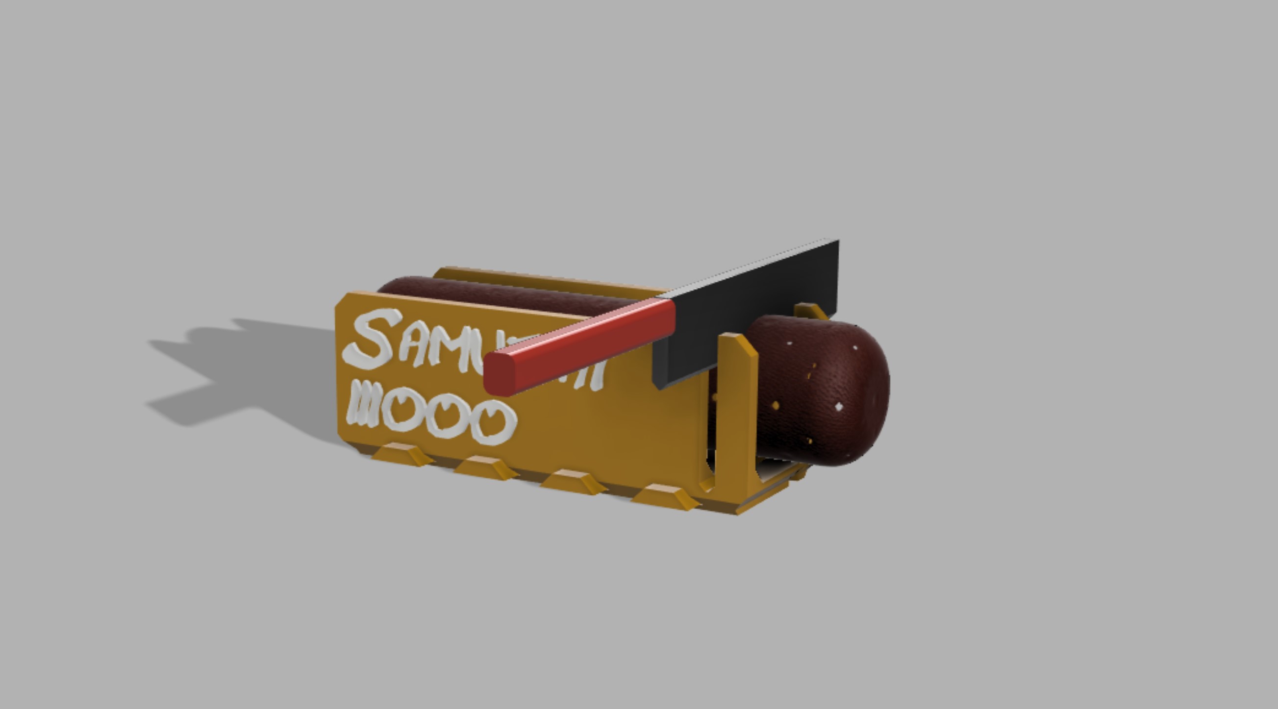 STL file Bread / Meat / Salami Cutting Board 🍞 ・3D print design to ...