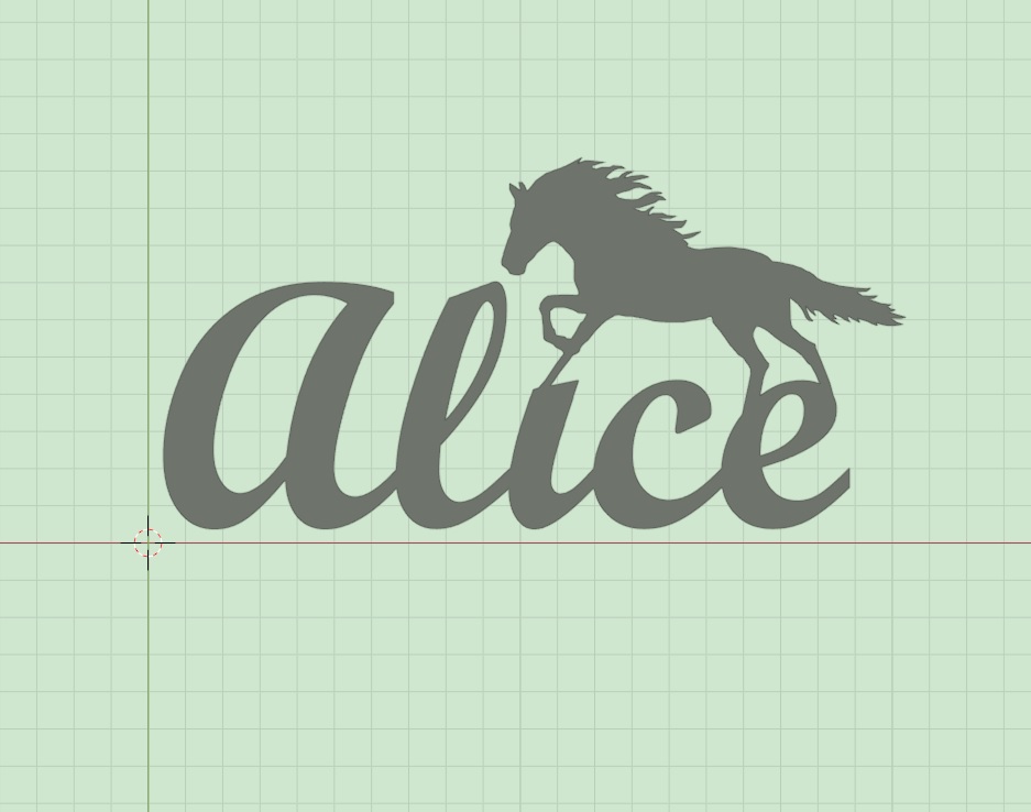 STL file wall or door decoration - Alice cheval 🚪 ・3D printable design ...