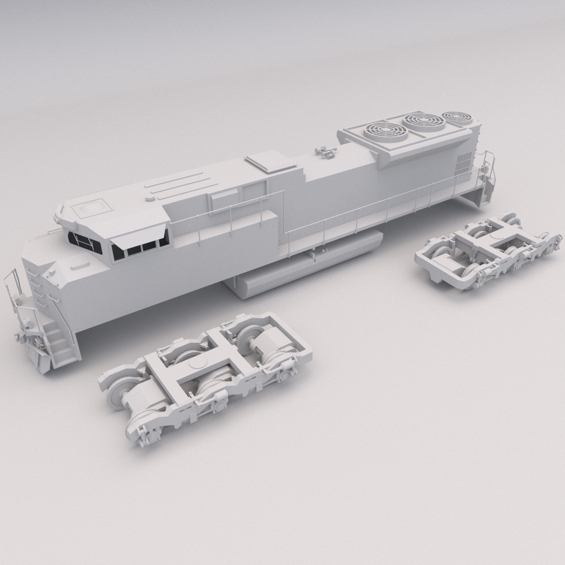 🚂 Diesel Locomotive PRINTABLE Train 3D Digital STL File・Free 3D File ...