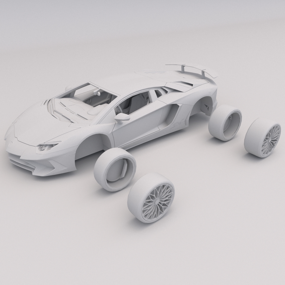 🚗 Lamborghini Aventador PRINTABLE Car 3D Digital STL File・Free 3D File ...