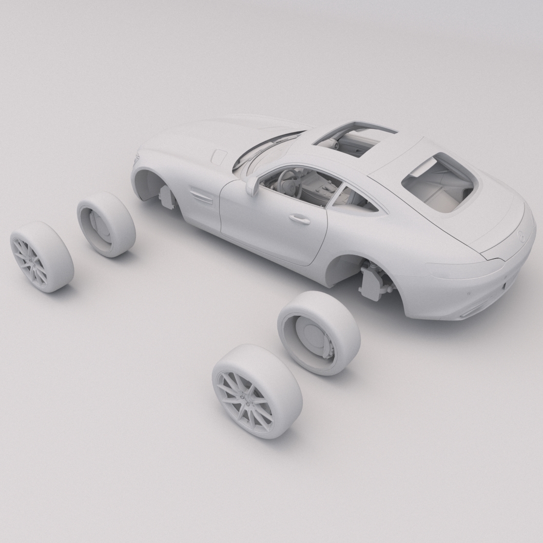 🚗 Mercedes Benz AMG GT PRINTABLE Car 3D Digital STL File・Free 3D File ...