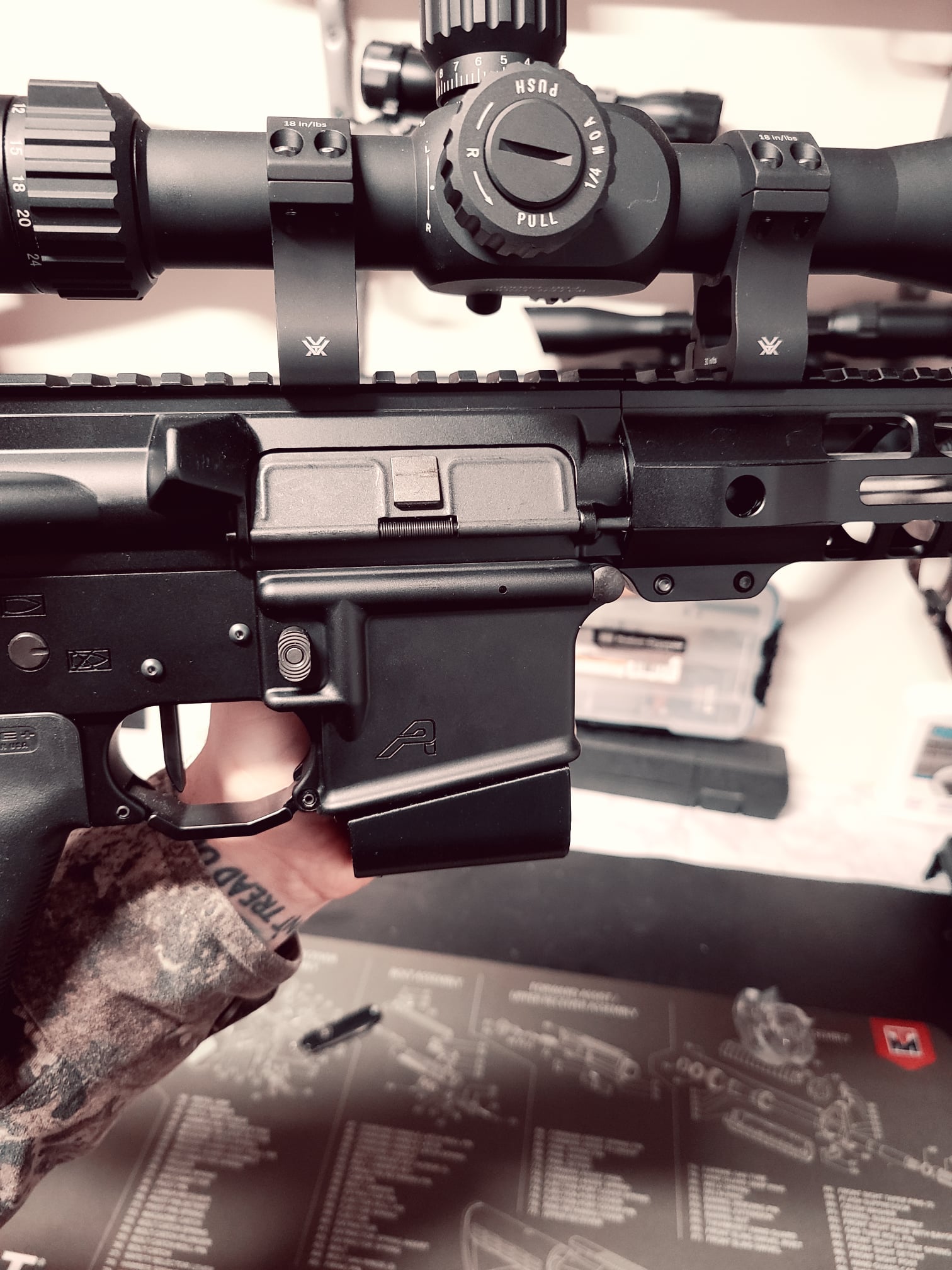 3D printable AR15 Wall Mount • made with Ender 3 pro・Cults