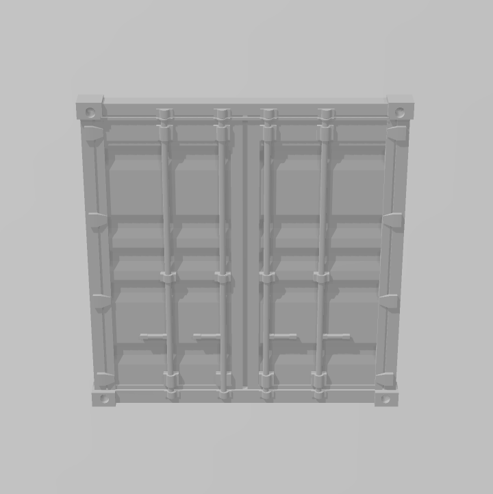 🛤️ 20FT SHIPPING CONTAINER 7MM SCALE O GAUGE MODEL RAILWAY・ STL File ...