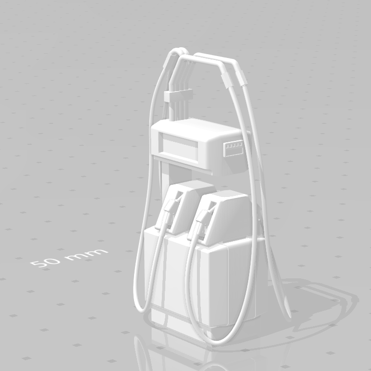⛽ GARAGE FUEL PUMP 7MM SCALE O GAUGE MODEL RAILWAY・ STL File for ・Cults
