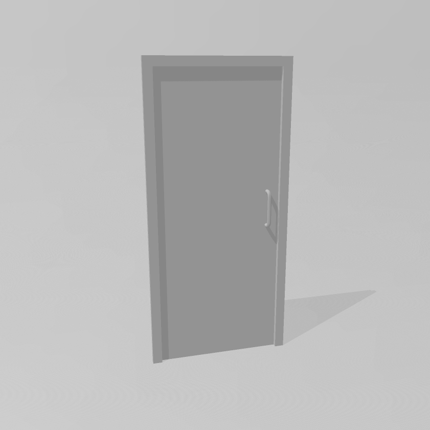 🚪 INTERIOR DOOR 7MM SCALE O GAUGE MODEL RAILWAY BUILDING・Free STL File ...