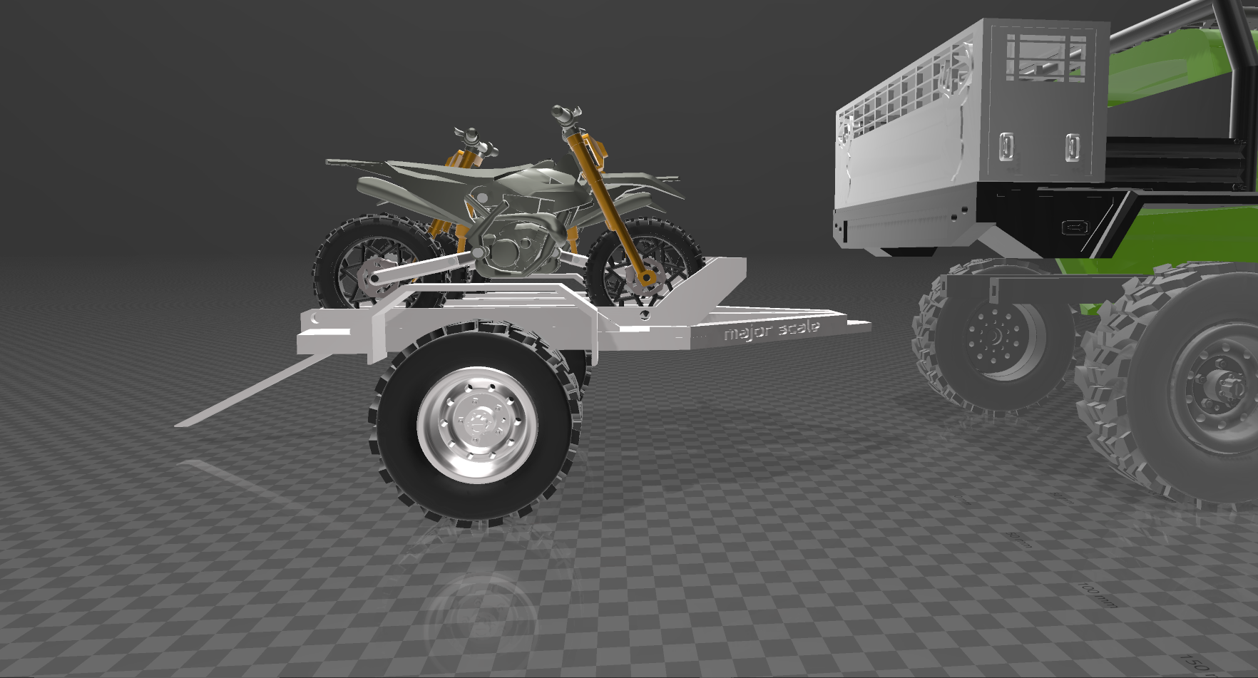 🚐 motorbike trailer・ STL File for 3D printing・Cults