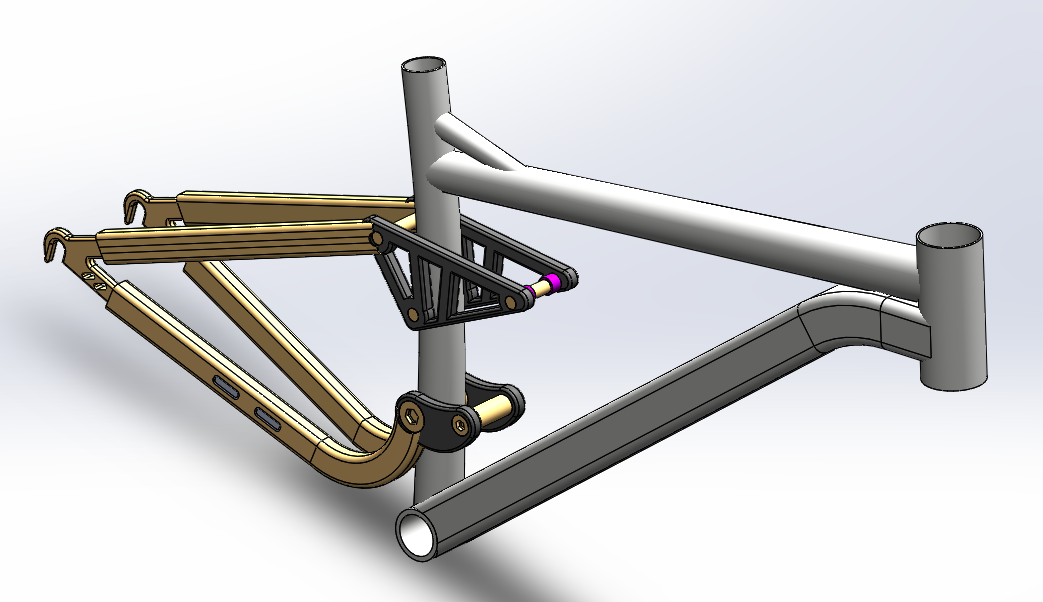 STL file MTB FRAME 🖼️ ・3D print design to download・Cults