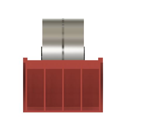 STL file Model Railway - Rolled Steel Coil and Containers 🛤️ (OBJ and ...